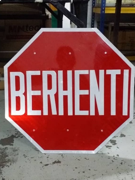 Signboard Stop At Intersection (RP.1)