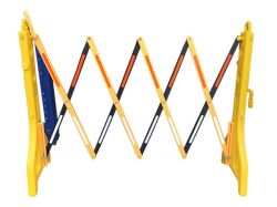 FOLDABLE & EXPANDABLE PLASTIC BARRIER GATE YELLOW