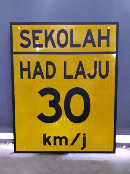 Signboard Advance Warning For School Zone (WD.43)-HIP Sticker