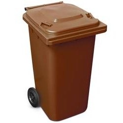 Recycle Mobile Garbage Bin 120 Liters Brown Color