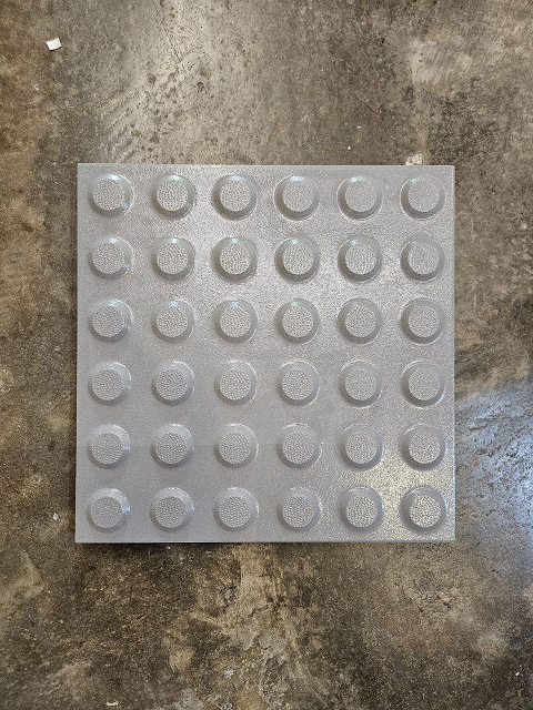 CERAMIC PEDISTRAIN TAC TILE GREY