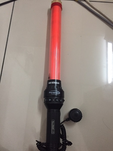 Rechargeable Baton Light With Siren, Loud Hailer And Torch Light