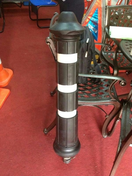 Rubber bollard With HIP reflective Sticker