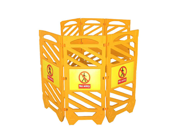 Yellow Colour Safety Barrier 3pcs In A Set